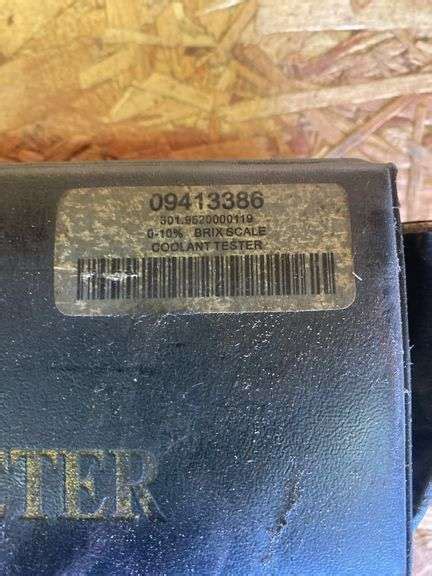 Portable Refractometer Coolant Tester Sherwood Auctions