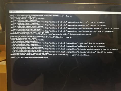 启动PPOCRLabel出错