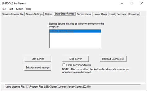 License Server Setup Claytex