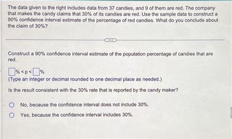 solved the data given to the right includes data from 37