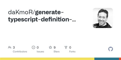 Github Dakmorgenerate Typescript Definition Files From Javascript