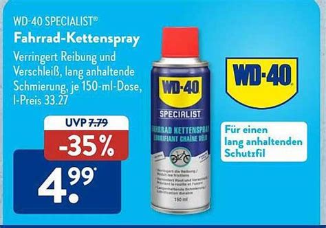 Wd 40 Fahrrad Kettenspray Angebot Bei Aldi SÜd 1prospekte De