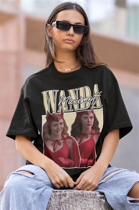 Vintage Bootleg Inspired Tee Wanda Maximoff Inspired Vintage Homage