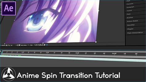 Anime Spin Transition After Effects Tutorial Youtube