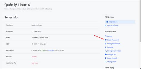 Hướng dẫn reset mật khẩu root VPS EU