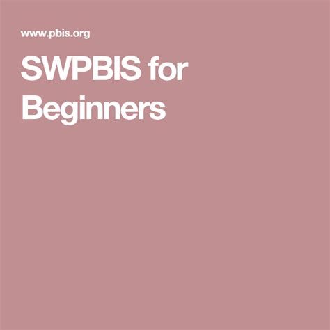 Swpbis For Beginners Effective Teaching School Psychology Pbis