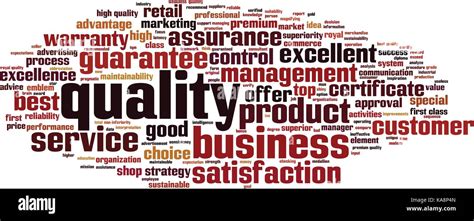 Quality Word Cloud Concept Vector Illustration Stock Vector Image And Art Alamy