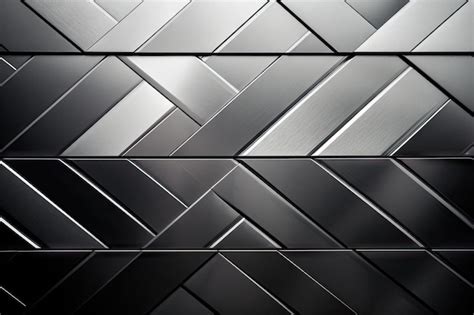 滑らかな光沢のある金属表面 プレミアム写真