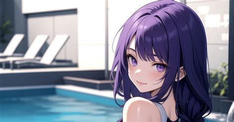 原神 Raiden Shogun 🍑 At Swimming Pool Tommyのイラスト Pixiv