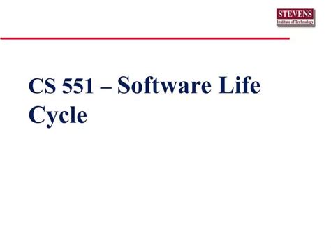 PPT CS 551 Software Life Cycle PowerPoint Presentation Free Download ID 3767011