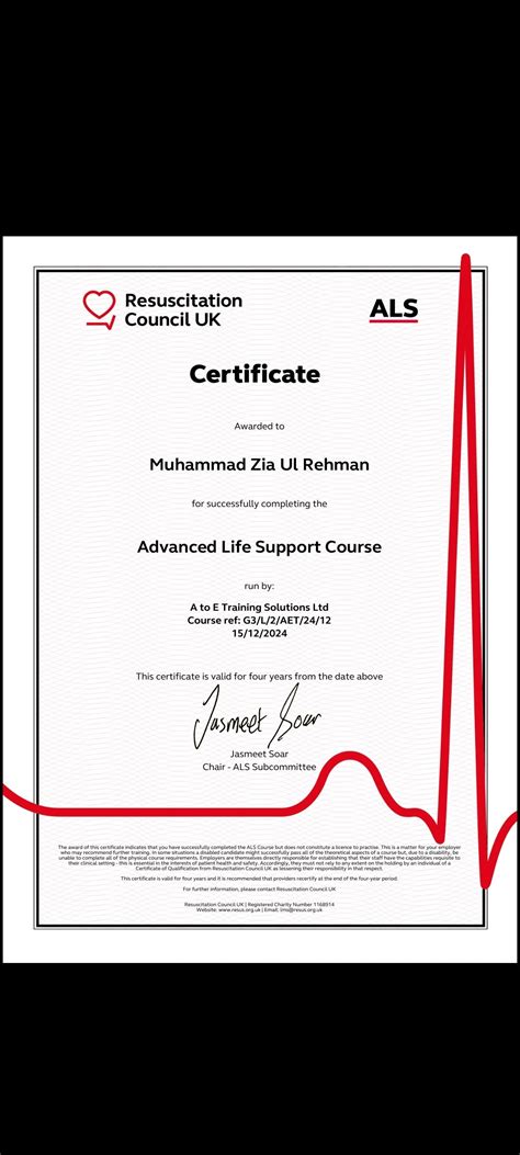 Muhammad Zia Ul Rehman On Linkedin I Recently Completed My Advanced Life Support Here Are The