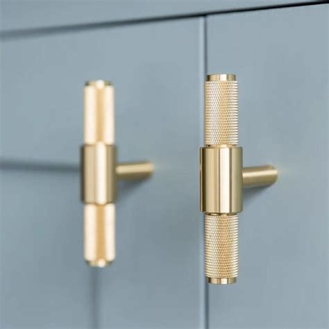 Solid Brass Gold Modern Minimalist Wardrobe Cabinet Handles Knobs And Pulls Cabinet Handles