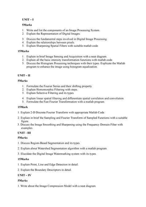 question bank ipm unit i 5marks write and list the components of an