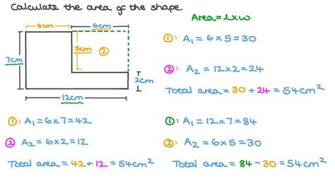Question Video Finding The Area Of A Composite Figure Involving