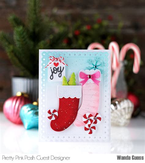 Joyful Christmas Stockings Card Project Idea
