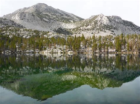 West Shore Of Fourth Lake Hilton Creek Lakes Eastern Sierra California
