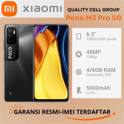 Jual POCO M3 Pro 5G 4 64 GARANSI RESMI XIAOMI INDONESIA Kuning 4 64 Kota Tangerang Selatan