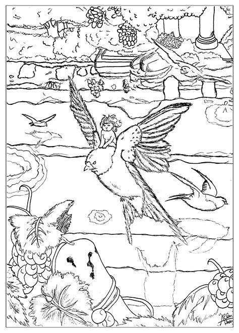 Thumbelina Coloring Book Coloring Pages