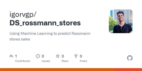 Github Igorvgpdsrossmannstores Using Machine Learning To Predict Rossmann Stores Sales