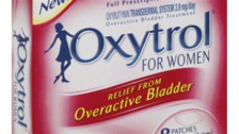 Oxytrol Oxybutynin For The Treatment Of Overactive Full Article