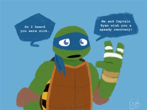 Get Well Soon By ChanceofClouds On DeviantART Tmnt Tmnt Leo Ninja