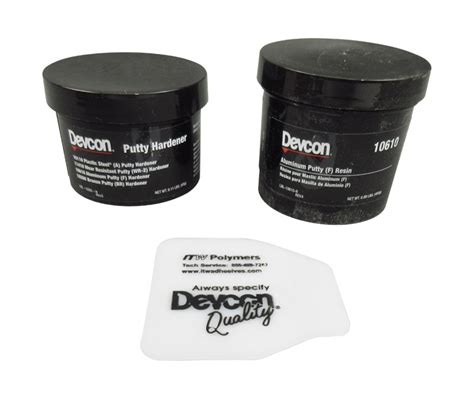 Devcon 10610 Aluminium Filled Epoxy Putty Kit 1 Lb