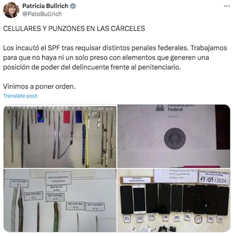 “vinimos A Poner Orden” Patricia Bullrich Mostró Las Requisas En Las