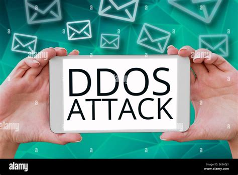 Hand Writing Sign Ddos Attack Word For Disturbed Access To The Normal Server Caused By