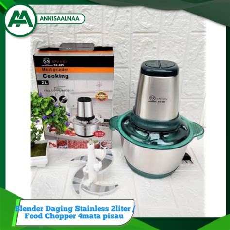 Jual Blender Daging Stainless 2l Chopper Blender Daging Stainless
