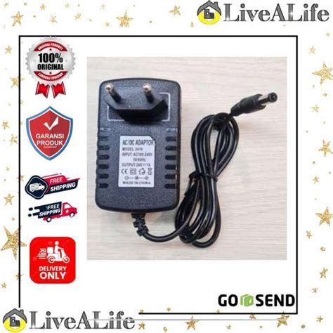 Jual Deek Robot Power Adapter LED Strip 24V 1A 2410 Di Seller
