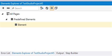 Elements Mapping IntelliMap Test Studio Dev Documentation