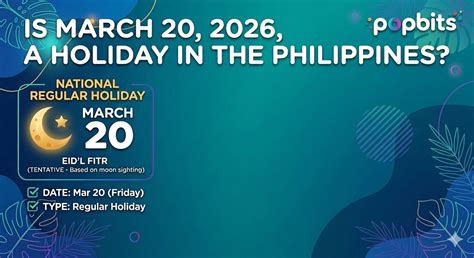 Is March 20 2026 A Holiday In The Philippines Palace Updates