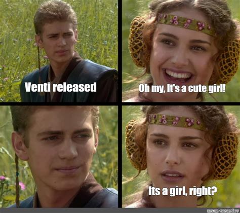 Сomics Meme Venti Released Oh My Its A Cute Girl Its A Girl Right