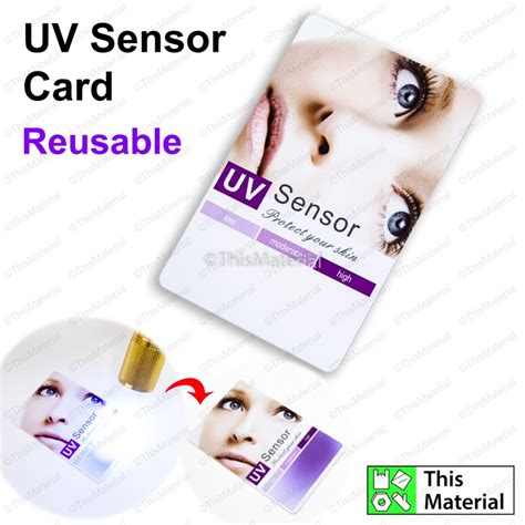Uv Sensor Card Reusable Protect Your Skin Sunscreen Test Card Shopee Singapore