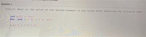 solved samwel question 1 iclo 5 what is the value of the