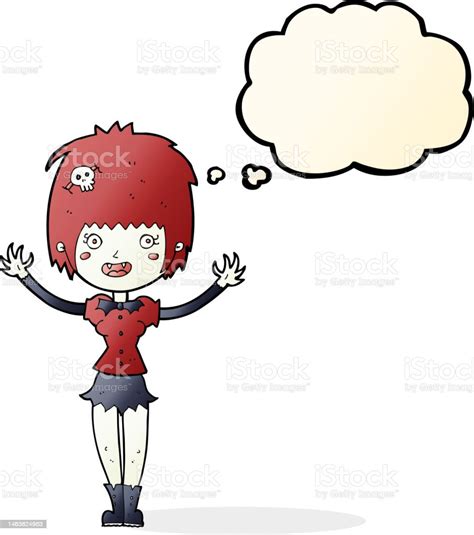 말풍선이 있는 흡혈귀 여자아이 만화 캐릭터 귀여운에 대한 스톡 벡터 아트 및 기타 이미지 귀여운 그라데이션 기이함 Istock