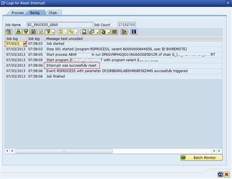 How To Automate Reset Interrupt In Process Chai SAP Community