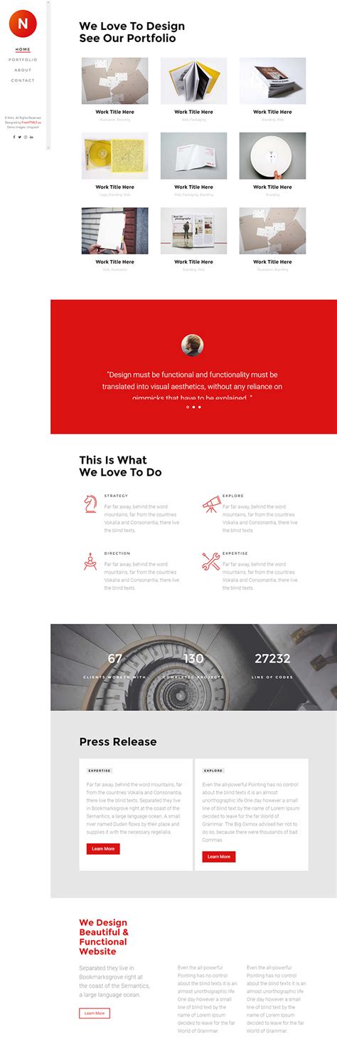 Free Nitro Website Template Free Website Templates Html5 And Css Templates And Open Source Templates