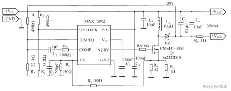 Max16802 Typical Appliction Circuit Basiccircuit Circuit Diagram