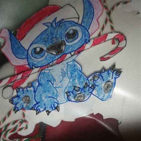 Christmas Stitch By Ellador Stitch Drawing Cute Disney Drawings