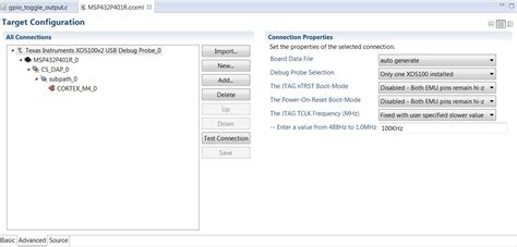 CCS MSP432P401R MSP432 Use XDS100V2 Simulation Unable To Access The