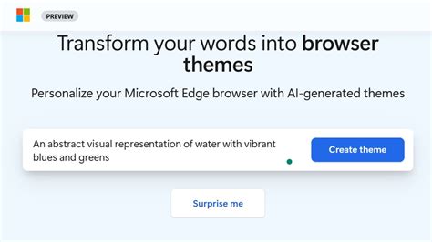 Microsoft Edge AI Theme Generator Create Themes And Apply To Browser