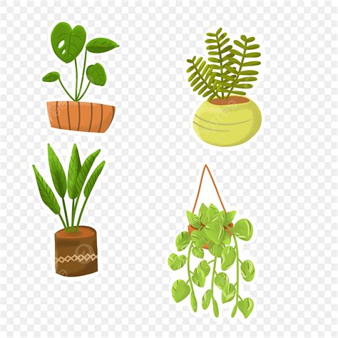 식물 일러스트 스티커 컬렉션 손으로 그린 식물 식물 스티커 귀여운 식물 Png 일러스트 및 Psd 이미지 무료 다운로드 Pngtree