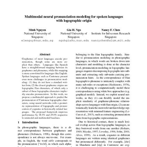 Multimodal Neural Pronunciation Modeling For Spoken Languages With