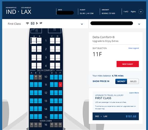 Ind Lax Boeing 737 800 C Bulkhead Or Row 11 Im A 61 230lb Guy R Delta