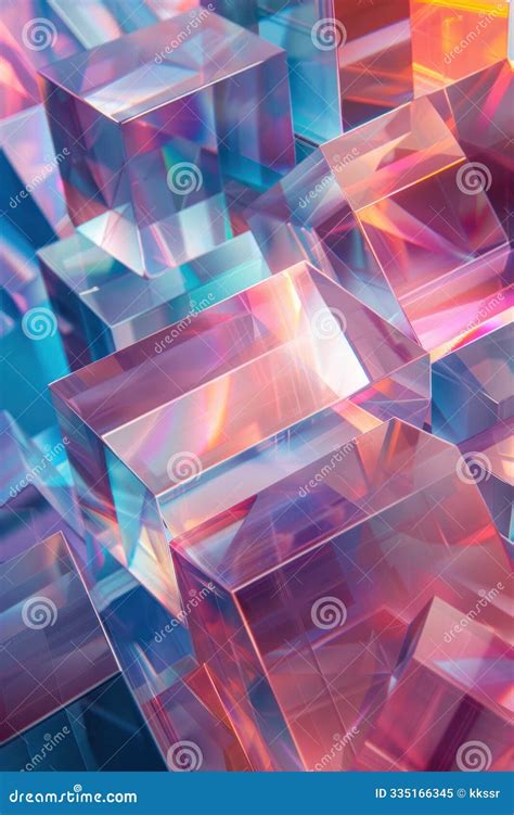 Abstract Background Iridescent Geometric Patterns Featuring