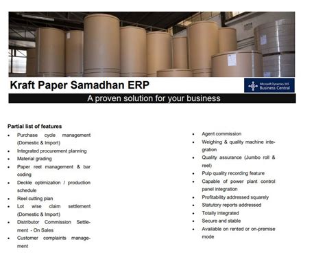 Shantanu Tiwari On Linkedin End To End A Complete Erp Solution Of Microsoft Dynamics Bc For Kraft