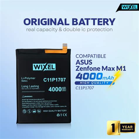 Promo Wixel Baterai C P Asus Zenfone Max M Zb Kl X Pd Double Power Real Capacity
