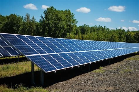 Grounding Solar Panel Arrays Ar Generative Ai Premium Ai Generated Image