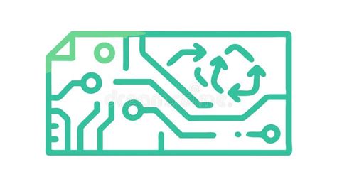 Abstract Circuit Board Pathways Data Flow Vector Vector Design
